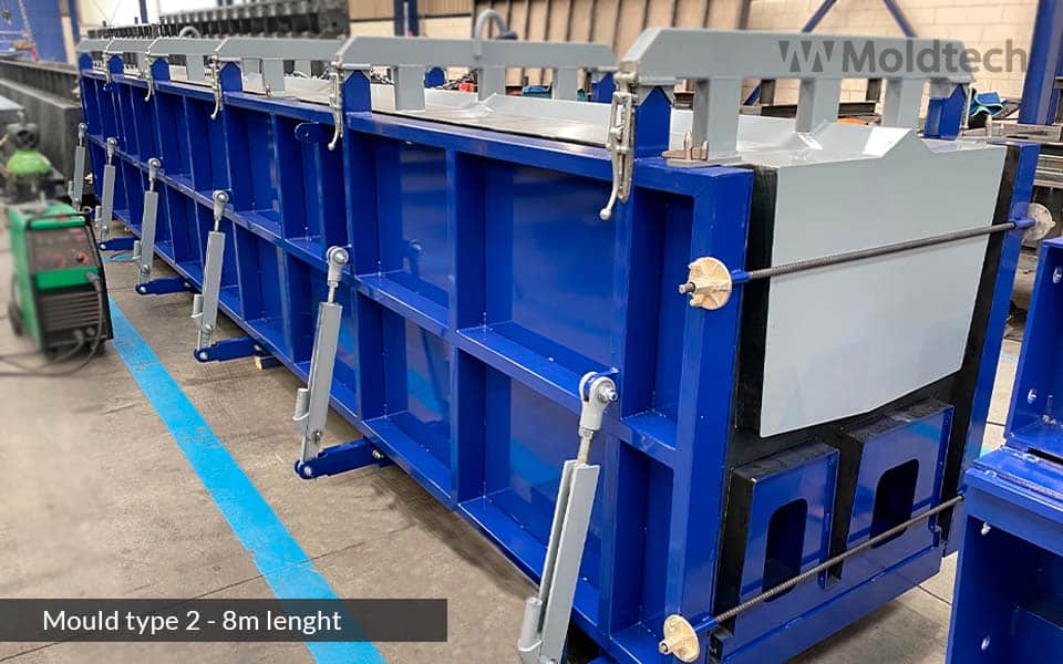 Moulds for cable channels precasted in Sweden